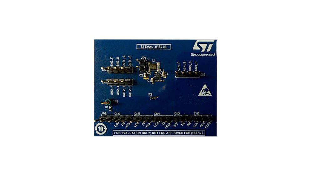 STEVAL-1PS02B | ST 1PS02BQTR Step-Down Voltage Converter Evaluation Board, 1.8 ... 2.5V ...